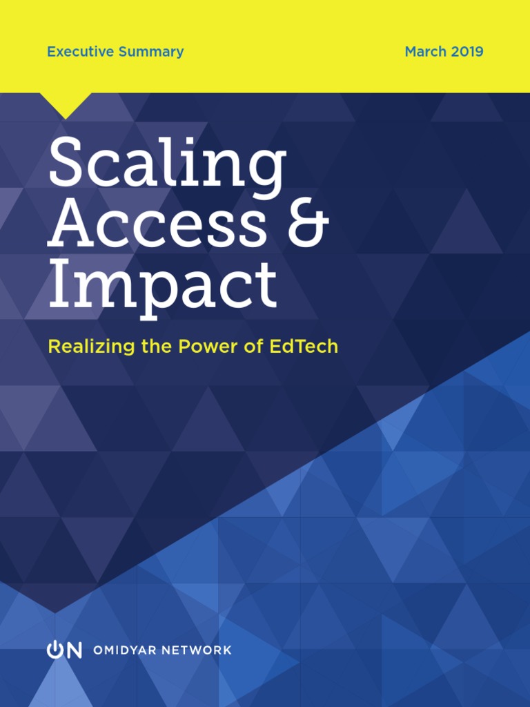 Scaling - Access - Impact - Realizing - Power - of - EdTech | PDF ...