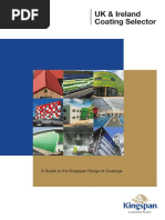 Kingspan Colours and Coatings Brochure en GB Ie | PDF | Metals | Coating