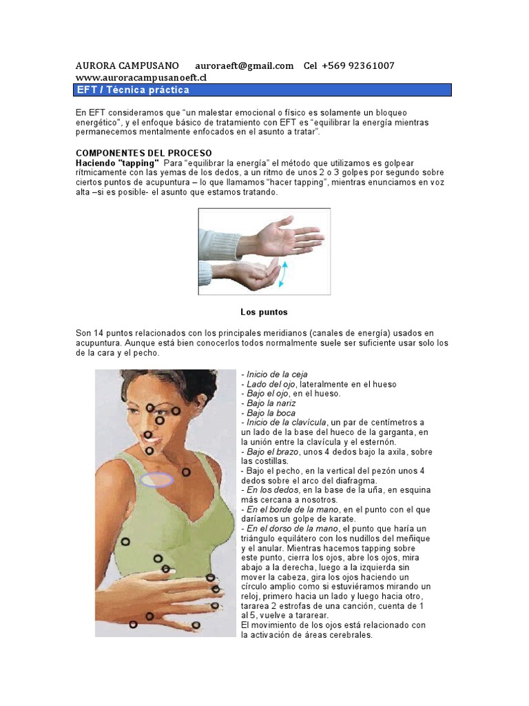 Guía paso a paso de la técnica de Tapping EFT para equilibrar la ...