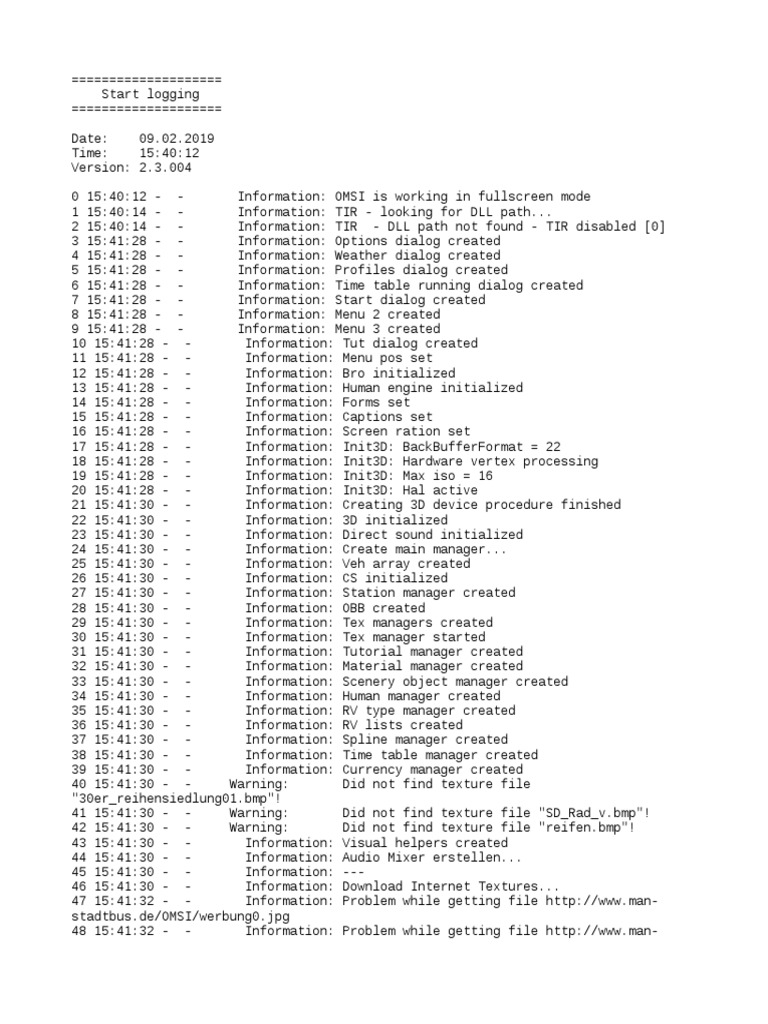 Logfile | PDF | Texture Mapping | Software