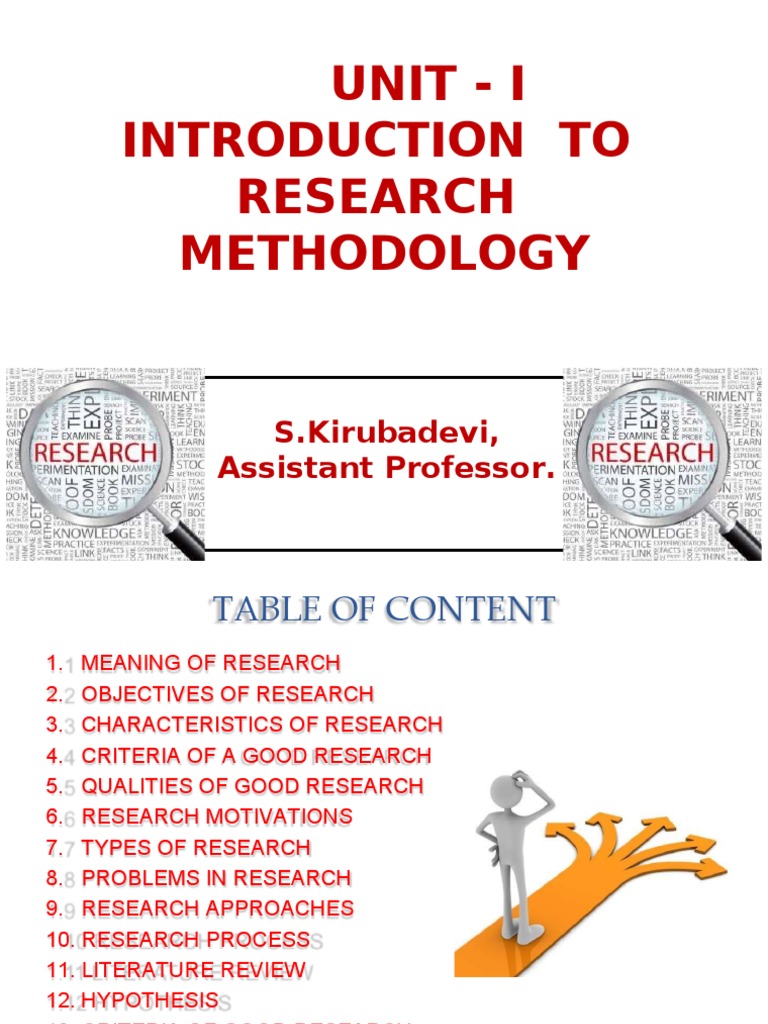 Introduction To Research Methodology | PDF | Hypothesis | Quantitative ...