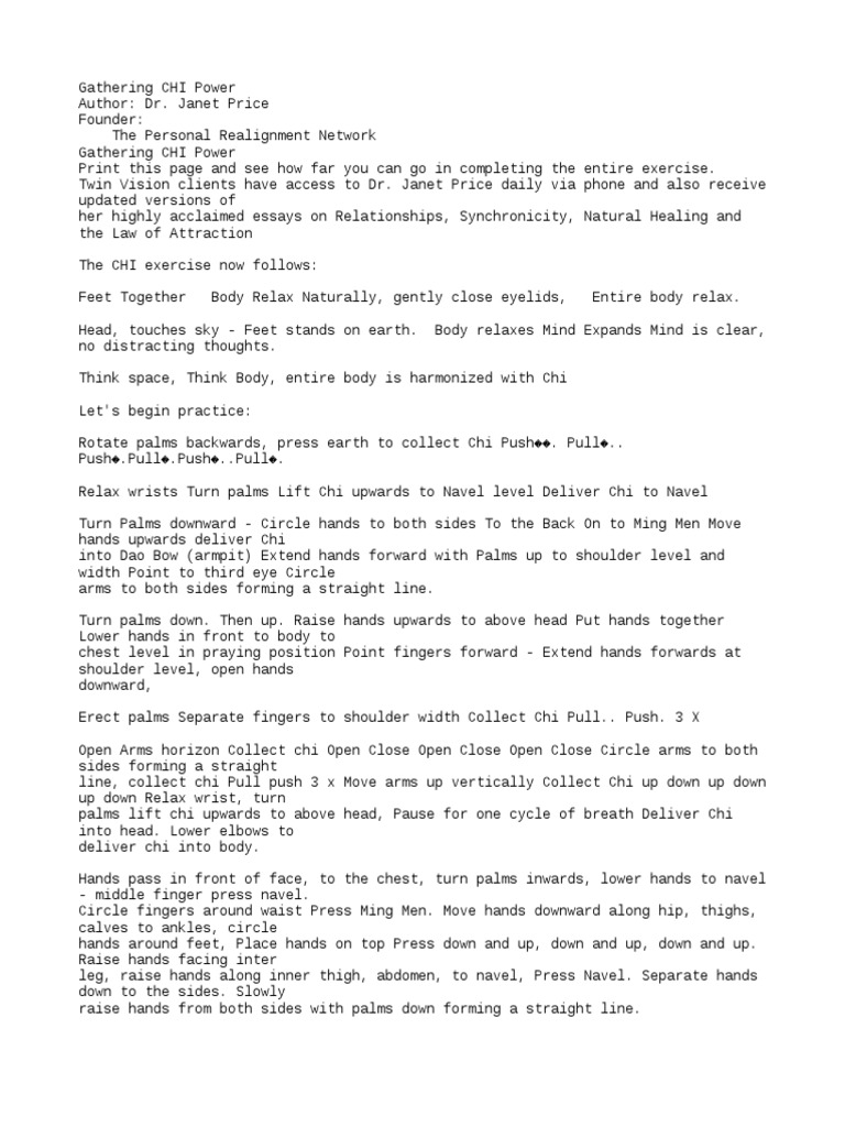 Gathering Qi | PDF | Hand | Qi