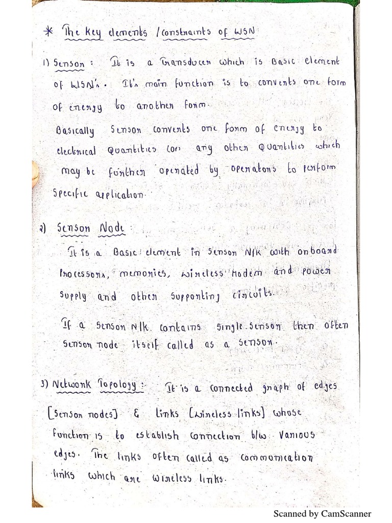 WSN Unit 1 | PDF
