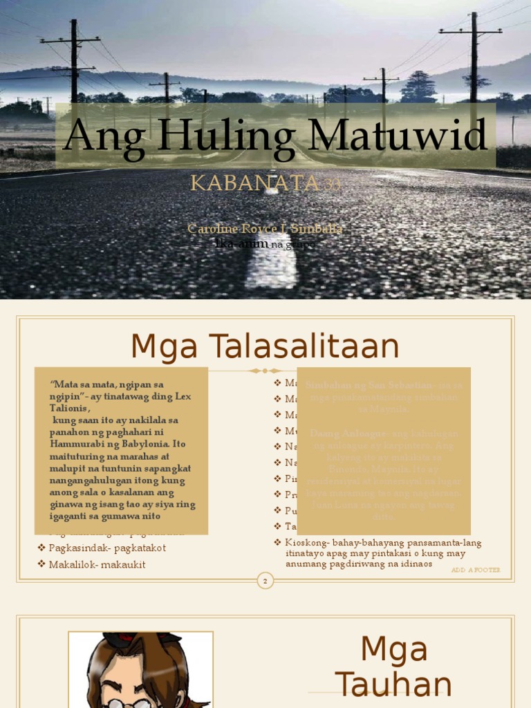 Ang Huling Matuwid | PDF