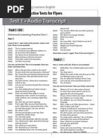 CambridgeEnglish Flyers AnswerKey | PDF