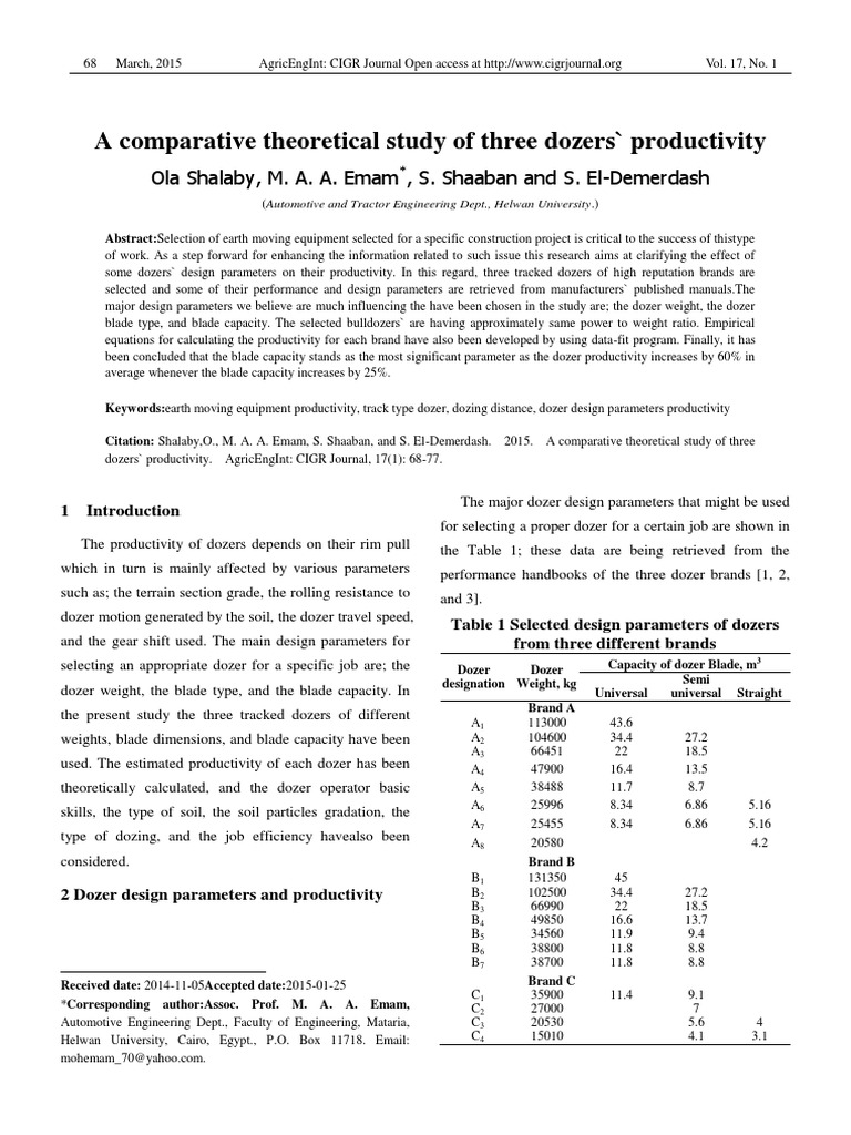3 Dozers Productivity | PDF