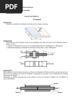 Résumé Et TD RDM Cisaillement | PDF | Contrainte de cisaillement | Élasticité (Physique)