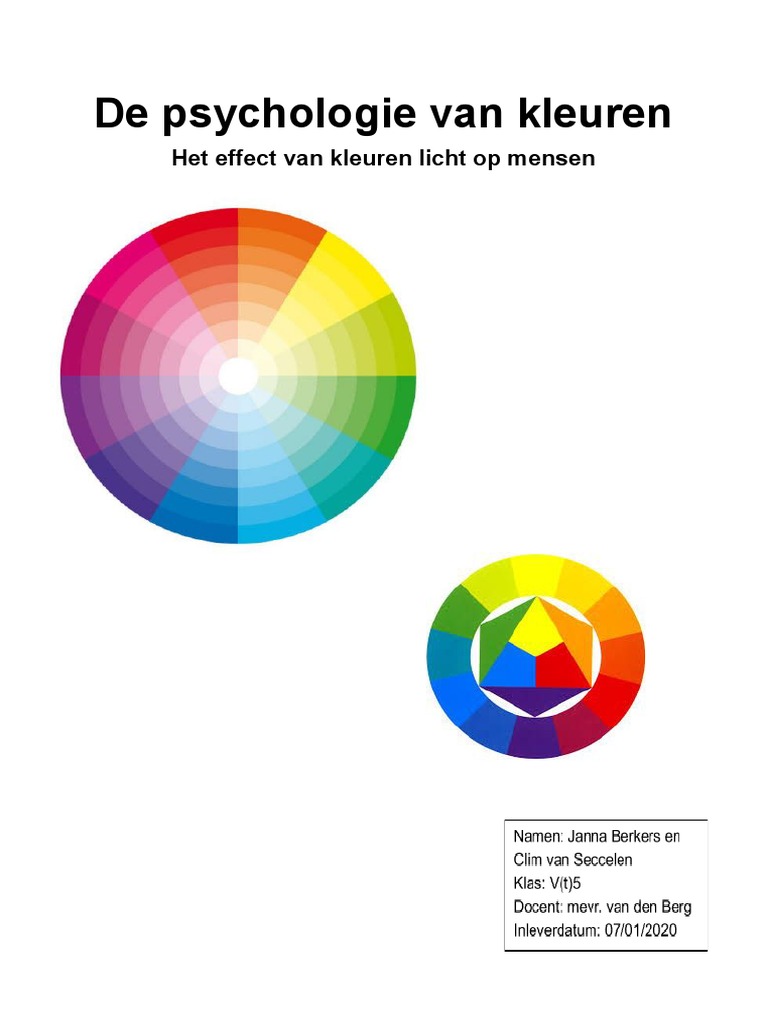 De Psychologie Van Kleuren | PDF