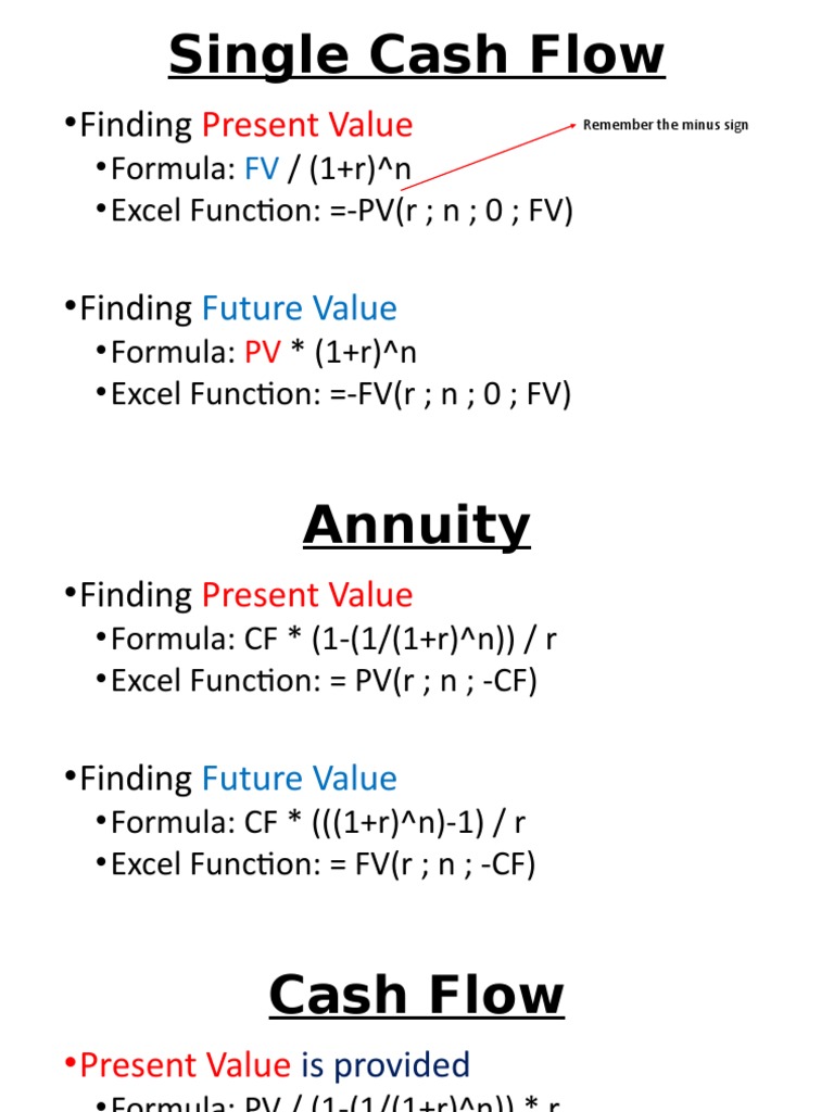 PV, FV, NPV, Irr | PDF