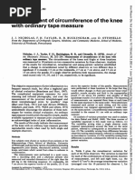 Measurement Ankle Joint Swelling Fig of 8 | PDF | Ankle | Edema