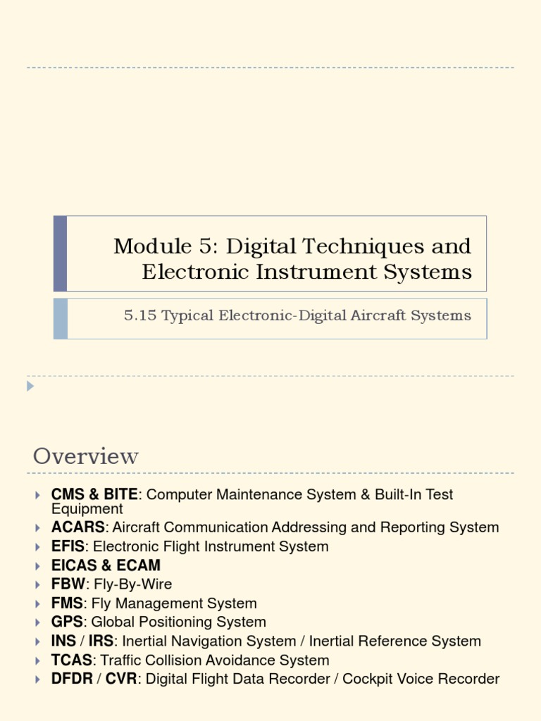 BITE and Digital Aircraft Systems | PDF | Gyroscope | Aircraft Flight ...