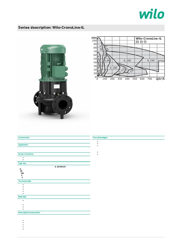 Wilo | PDF | Pump | Gas Technologies