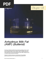 Anhydrous Milk Fat: Production & Uses | PDF | Butter | Milk