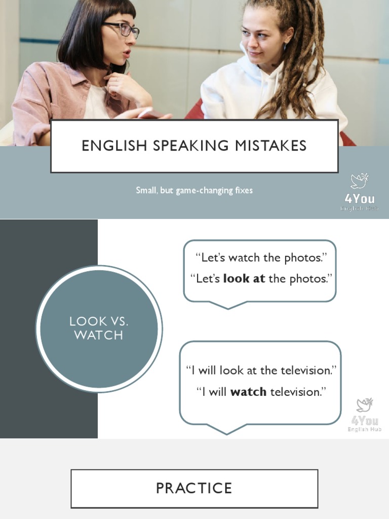 Common English Speaking Mistakes | PDF | Morphology | Languages