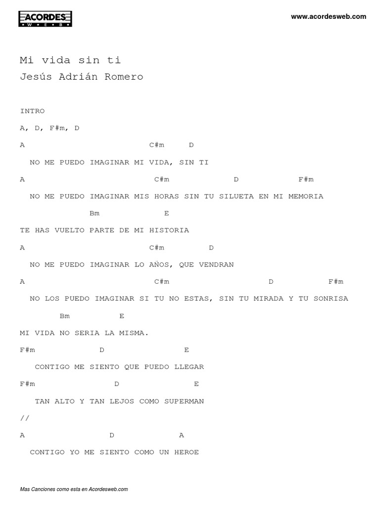 Mi Vida Sin Ti Jesús Adrián Romero Pdf