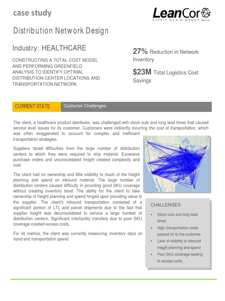 Case Study: Distribution Network Design | PDF | Cargo | Logistics
