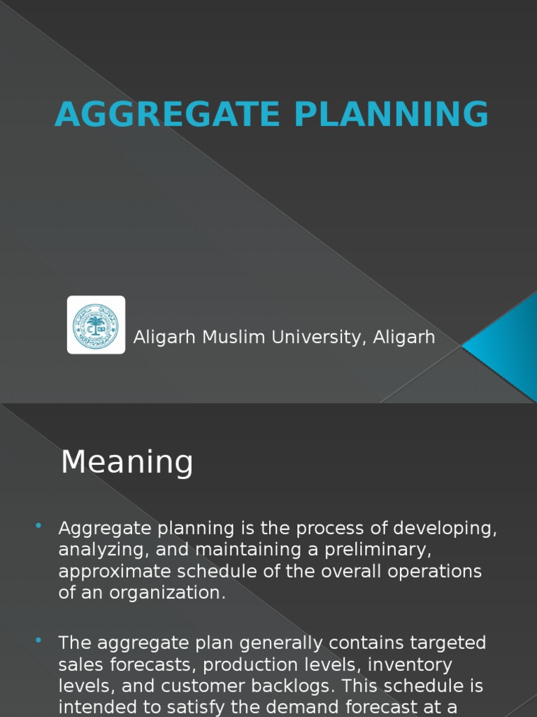 Agregate Planning | PDF | Mathematical Optimization | Linear Programming