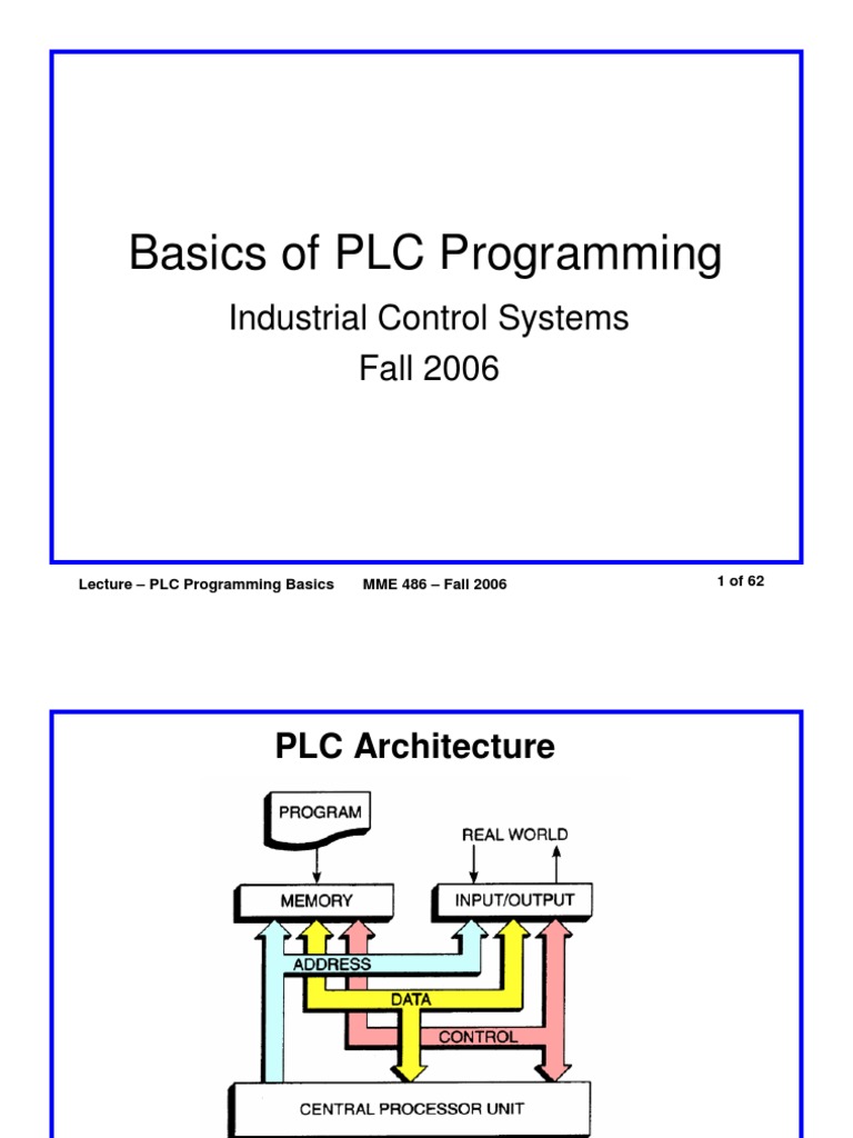Basics of PLC Programming | PDF | Business