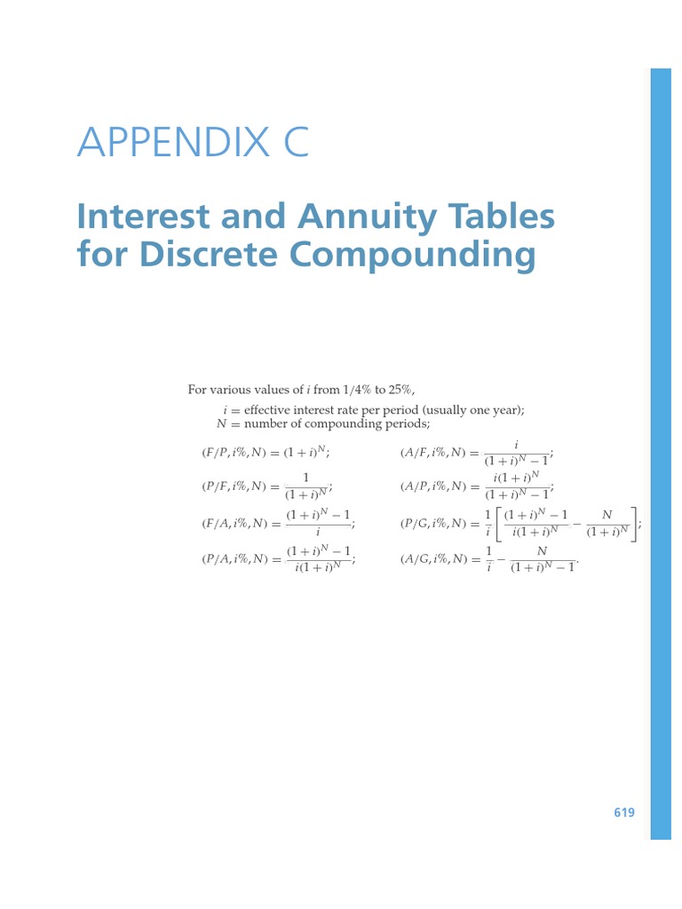Interest and Annuity Tables for Compounding | PDF | Actuarial Science ...