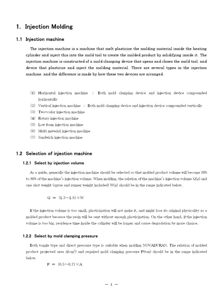 Optimizing Injection Molding Parameters for Novaduran Plastics: A Guide ...