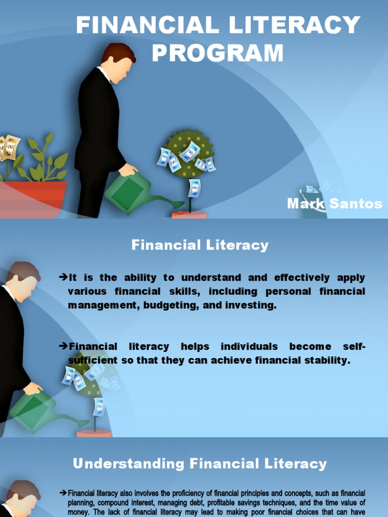 Understanding Financial Literacy Skills | PDF | Financial Literacy ...