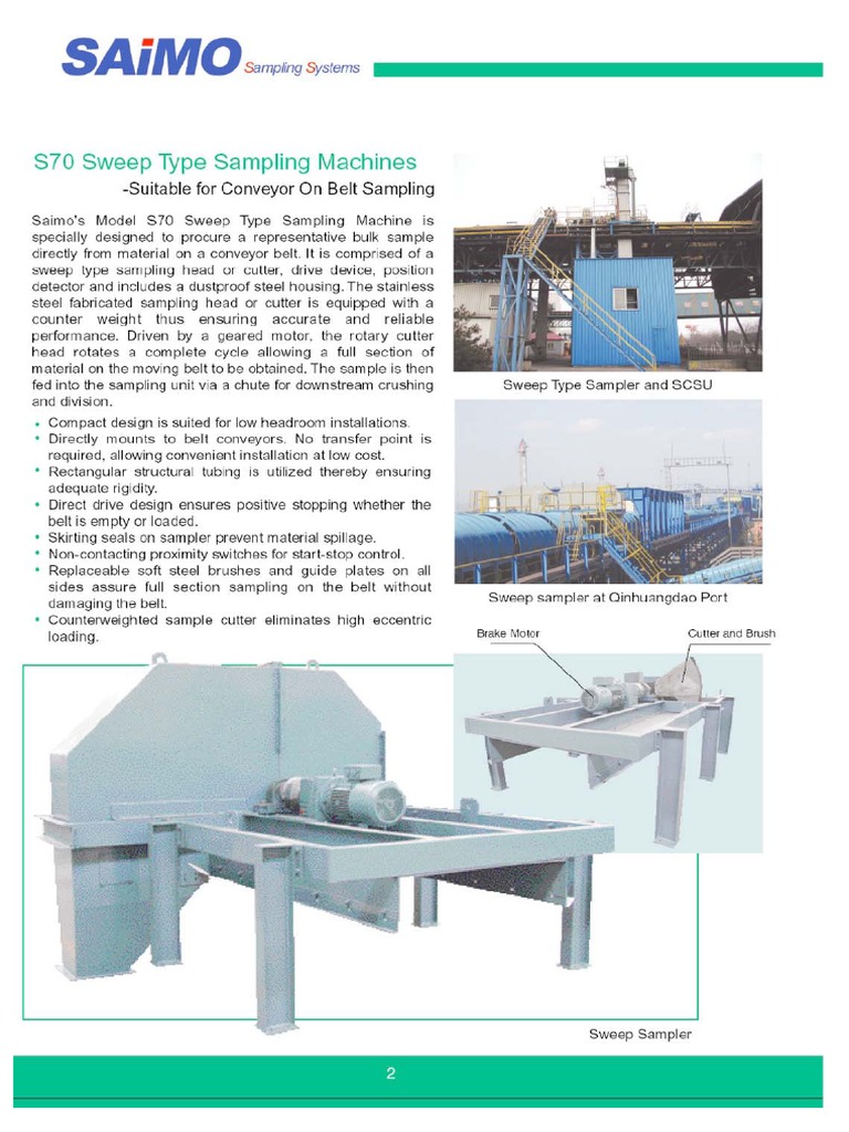 S70 Sweep Type Sampling | PDF