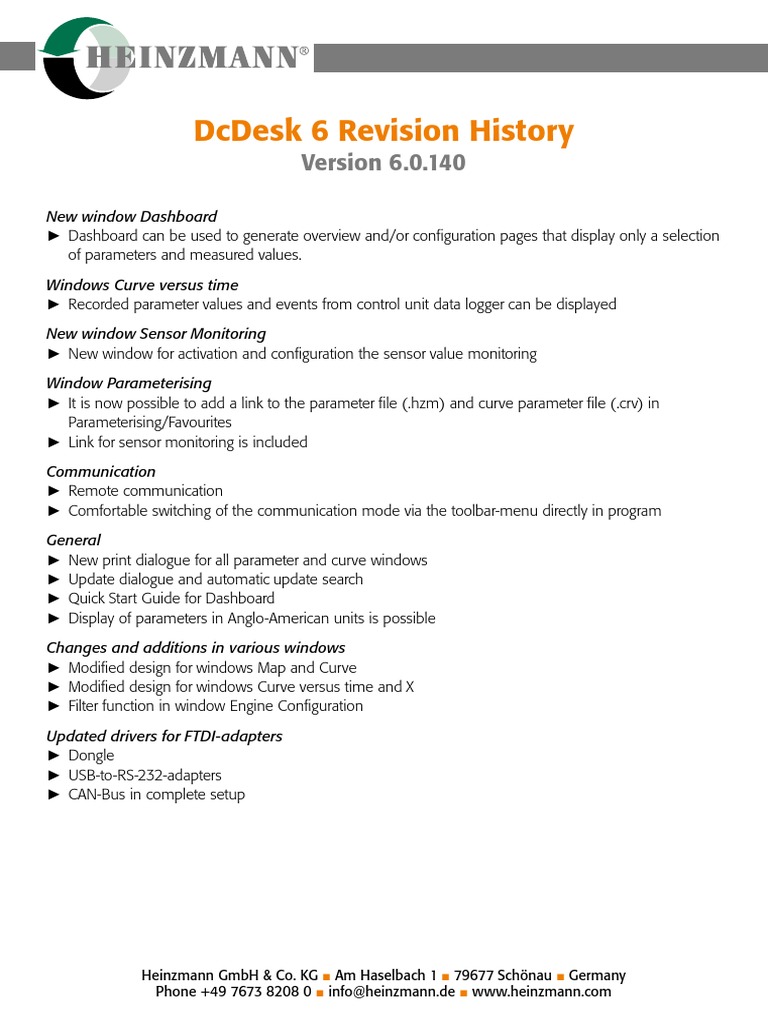 LAY DcDesk-6 Revision-History e 1219 | PDF