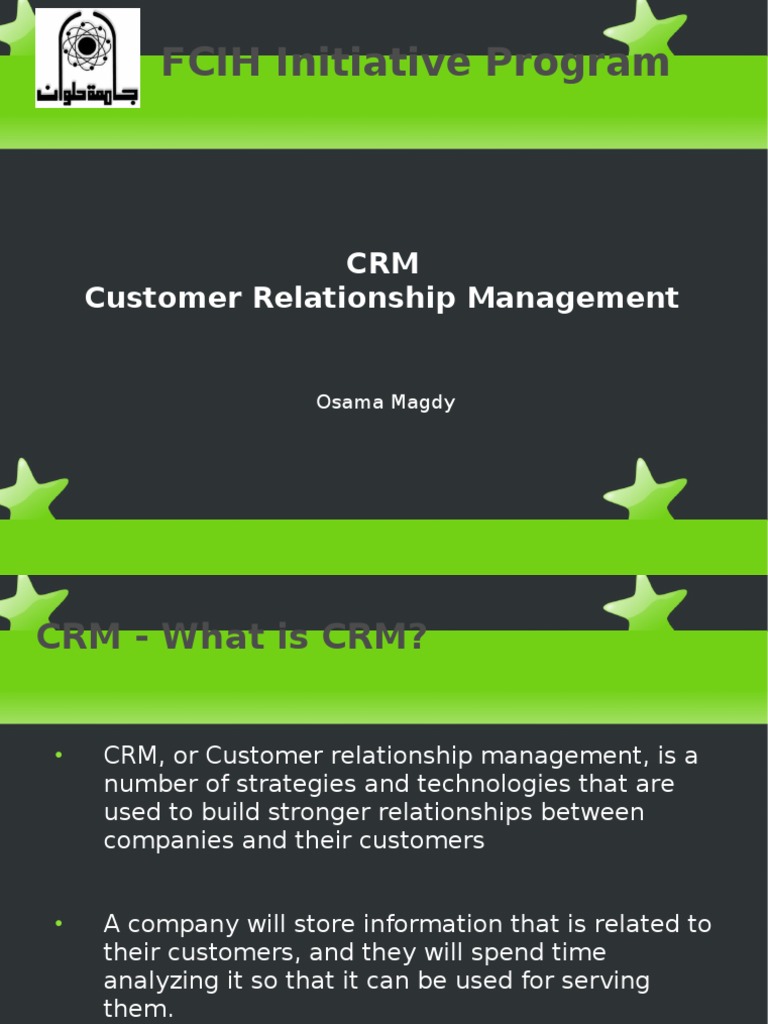 CRM Customer Relationship Management | PDF | Market (Economics ...
