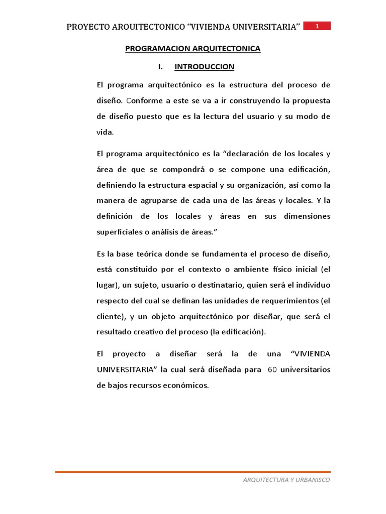 Programacion Arquitectonica | PDF | Paisaje | Urbanismo