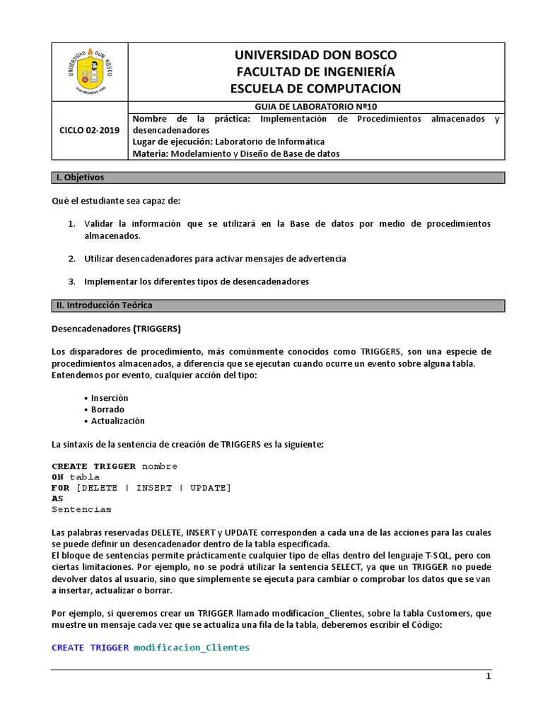Practica Pdf Servidor Sql De Microsoft Datos