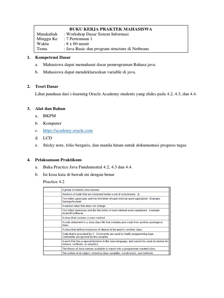 Dasar Pemrograman Java | PDF