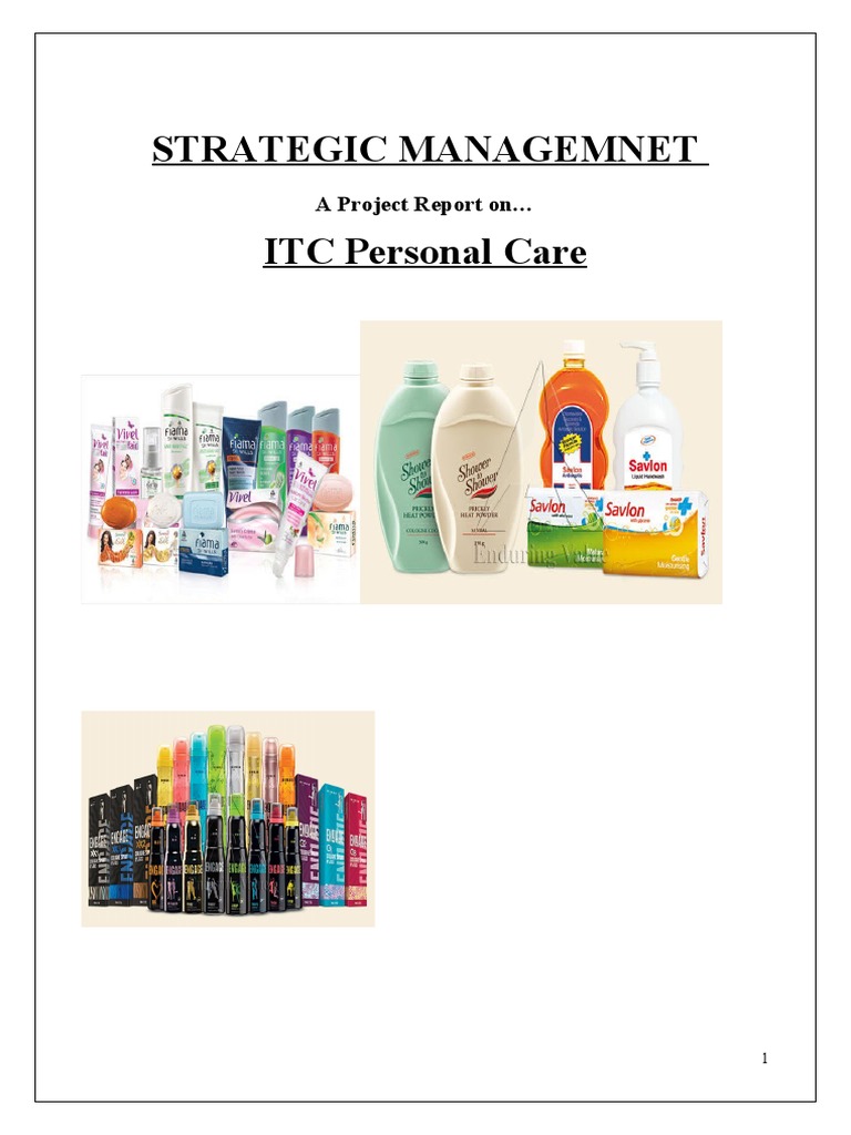 Strategic Managemnet ITC Personal Care: A Project Report On | PDF ...