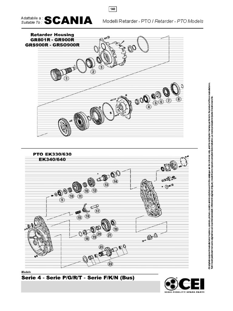 Retarder Scania Despiece PDF | PDF | Manufactured Goods | Machines
