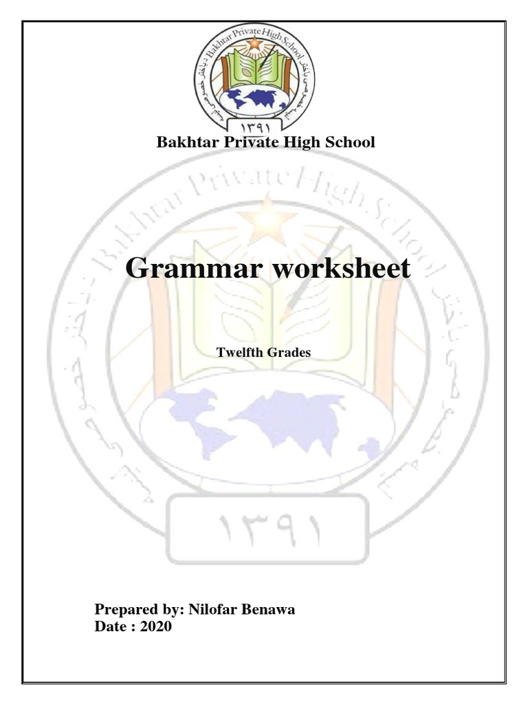 Worksheet For 12 Grade PDF | PDF | Morphology | Grammar