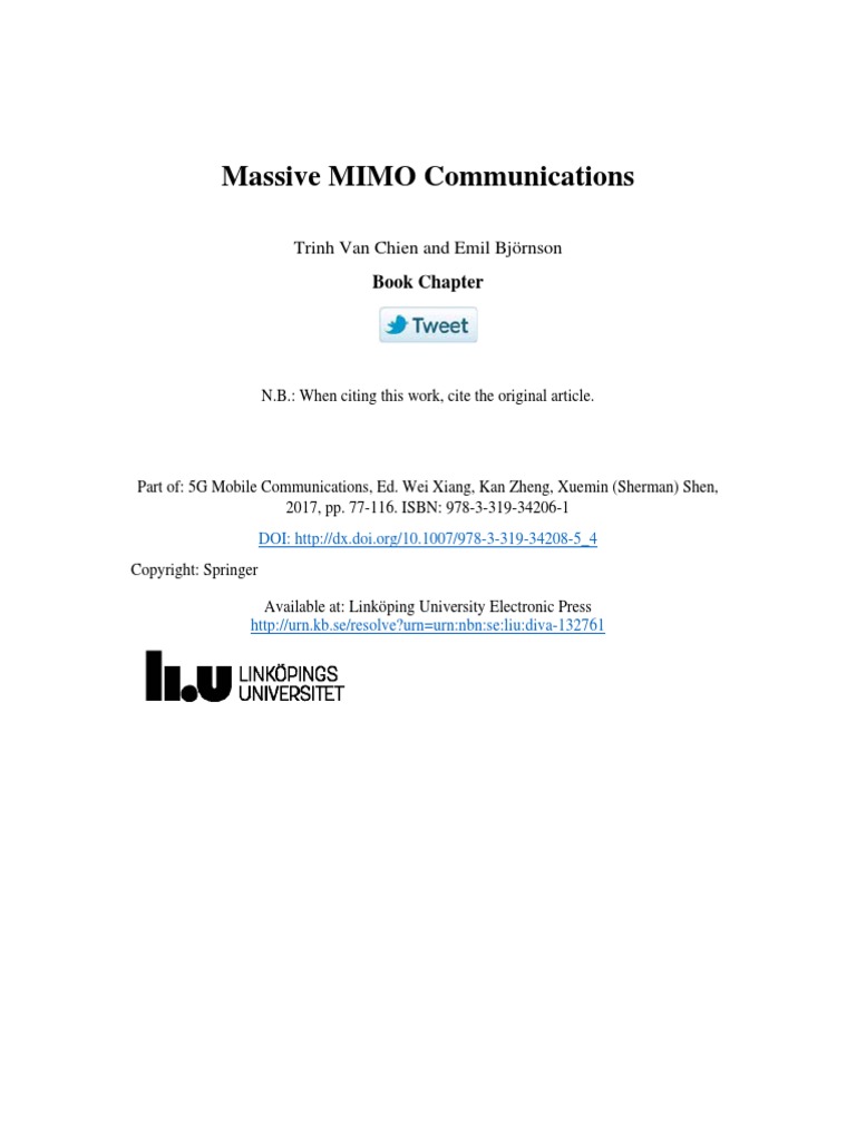 Fulltext02 PDF | PDF | Mimo | Duplex (Telecommunications)