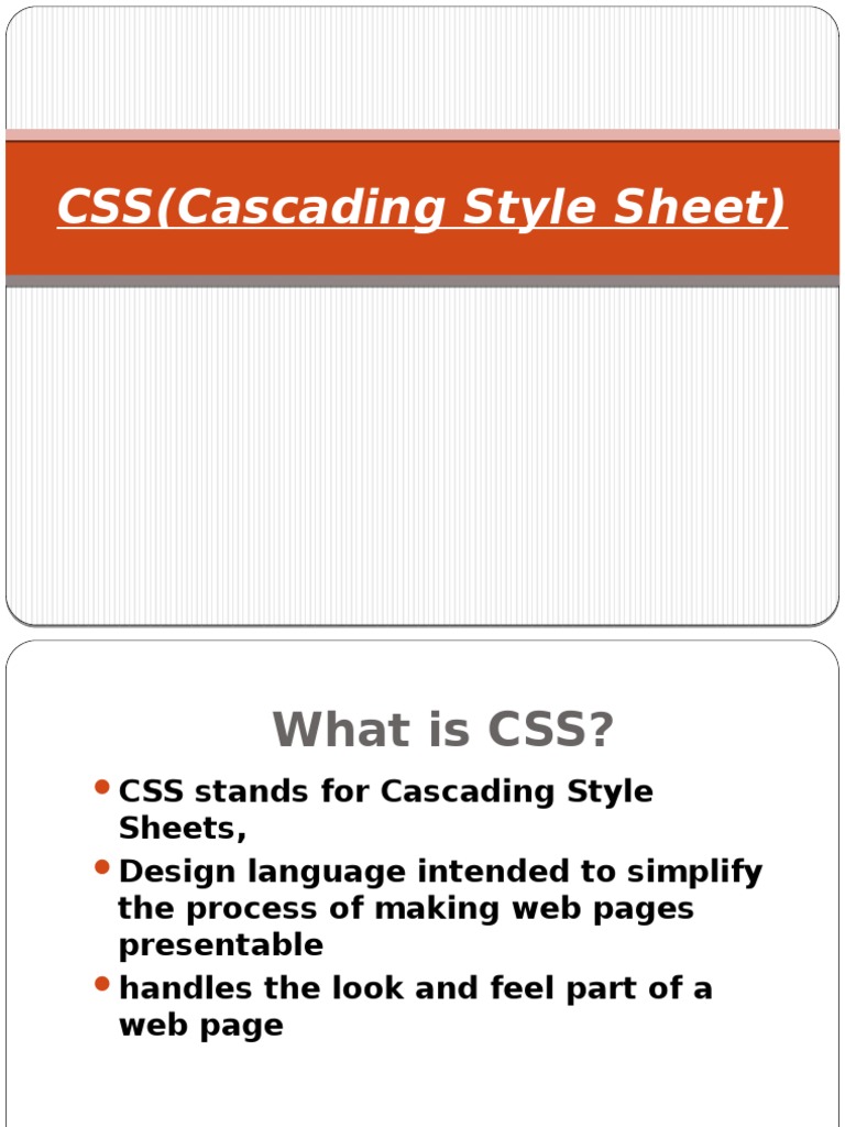 2CSS Lecture Slides | PDF | Cascading Style Sheets | Html Element