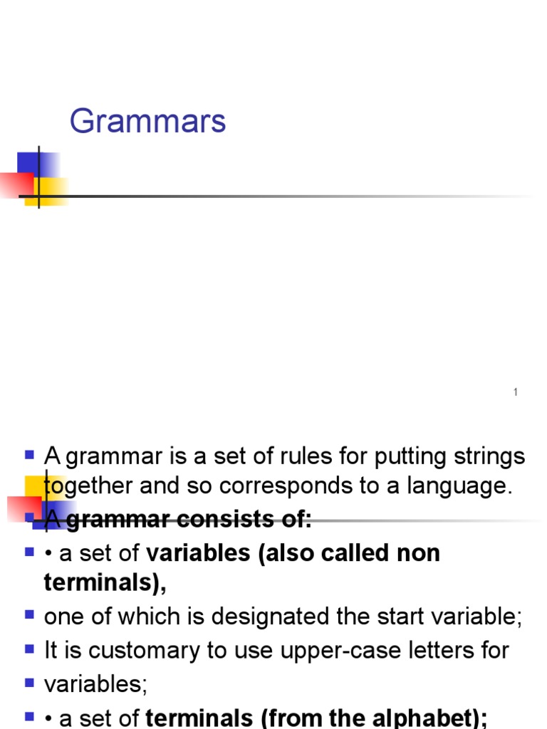 Context Free Grammars | PDF | Computer Programming | Metalogic