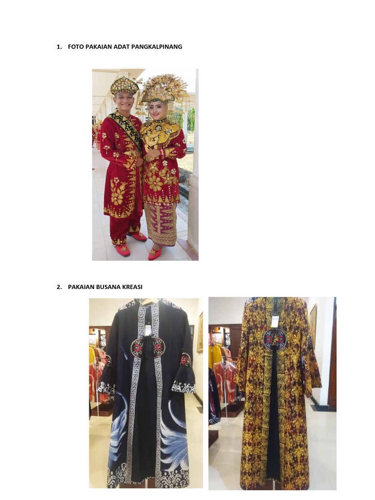 Pakaian Adat Pangkalpinang | PDF