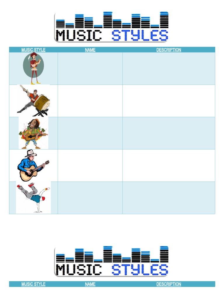 Music Styles Glossary | PDF | Poetry