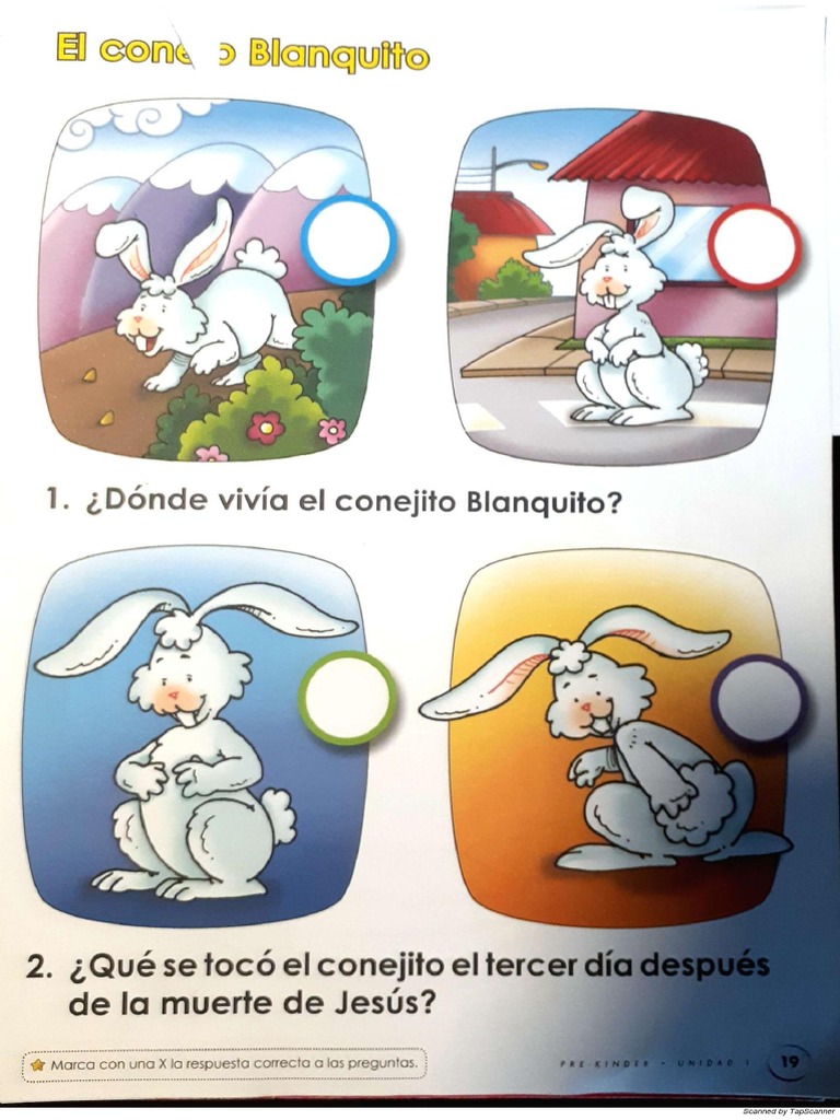 Comprension Lectora Conejo de Pascua PDF | PDF
