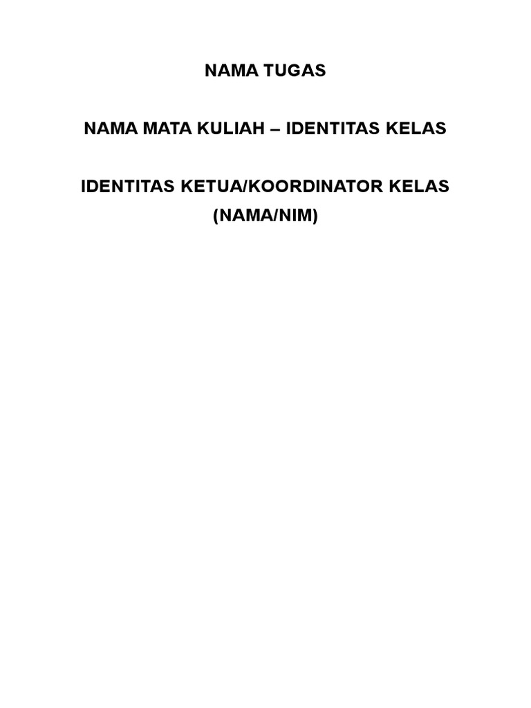 Template Tugas FTCS TKOM A | PDF