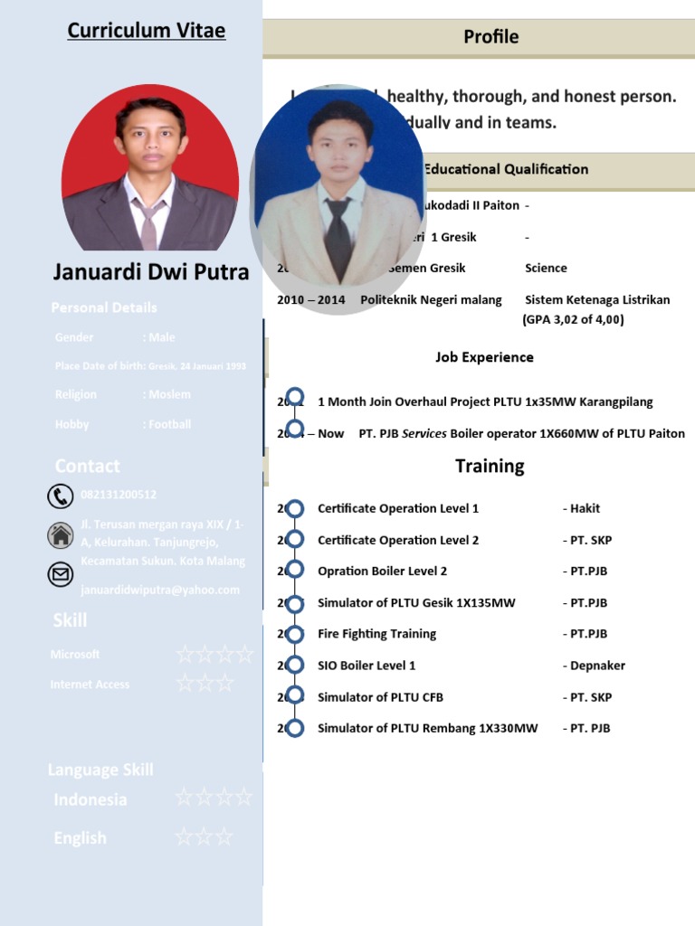 Curriculum Vitae | PDF | Indonesia