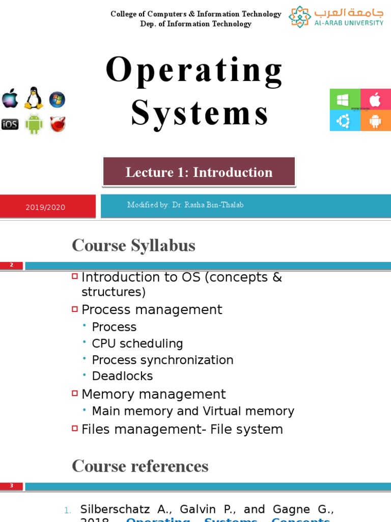 Operating Systems: Lecture 1: Introduction | PDF | Kernel (Operating ...