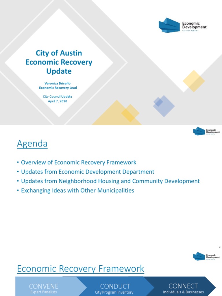 Economic Recovery Goals | PDF | United States Department Of Housing And ...