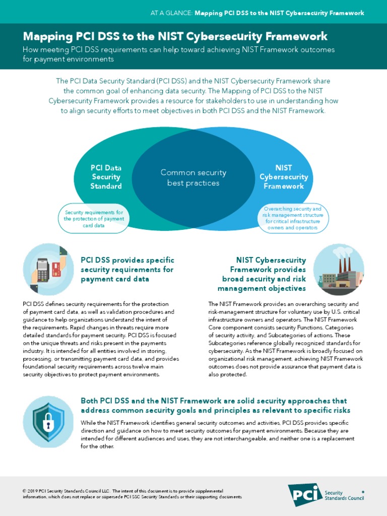Mapping PCI DSS To NIST Framework at A Glance PDF | PDF | Payment Card ...