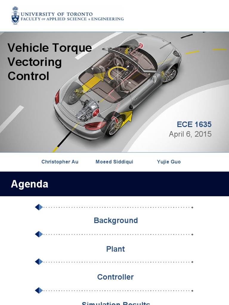 Vehicle Torque Vectoring Control Methods | PDF | Control Theory ...