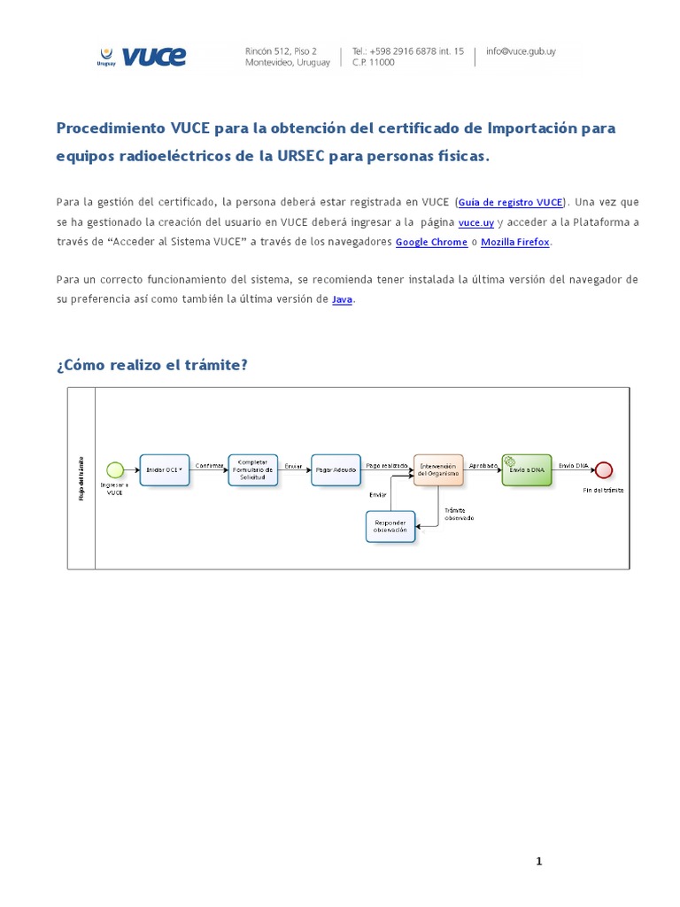 Manual VUCE PDF | PDF | Informática | Informática y tecnología de la ...