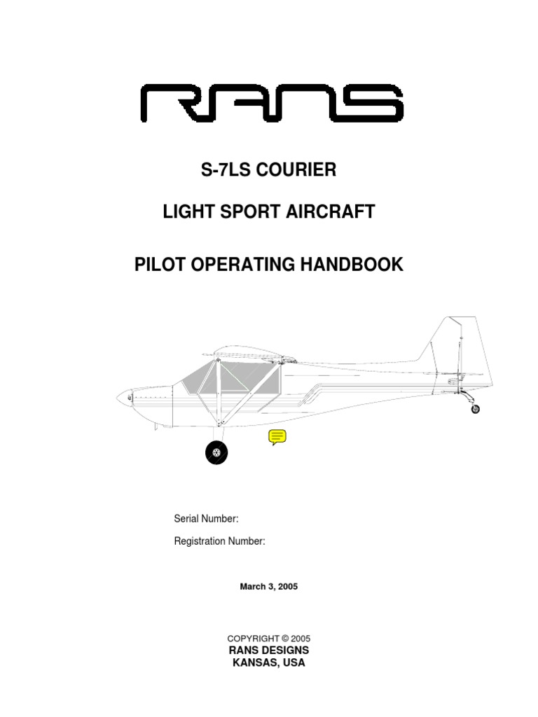 Rans S7 PDF | PDF | Flight Control Surfaces | Airspeed