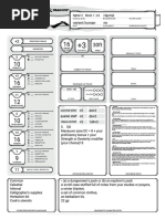 Character Sheet - Alternative - Tabaxi Monk | PDF | Role Playing Games ...
