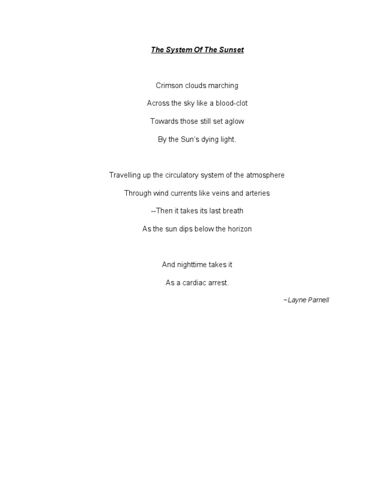 The System of The Sunset | PDF | Young Adult